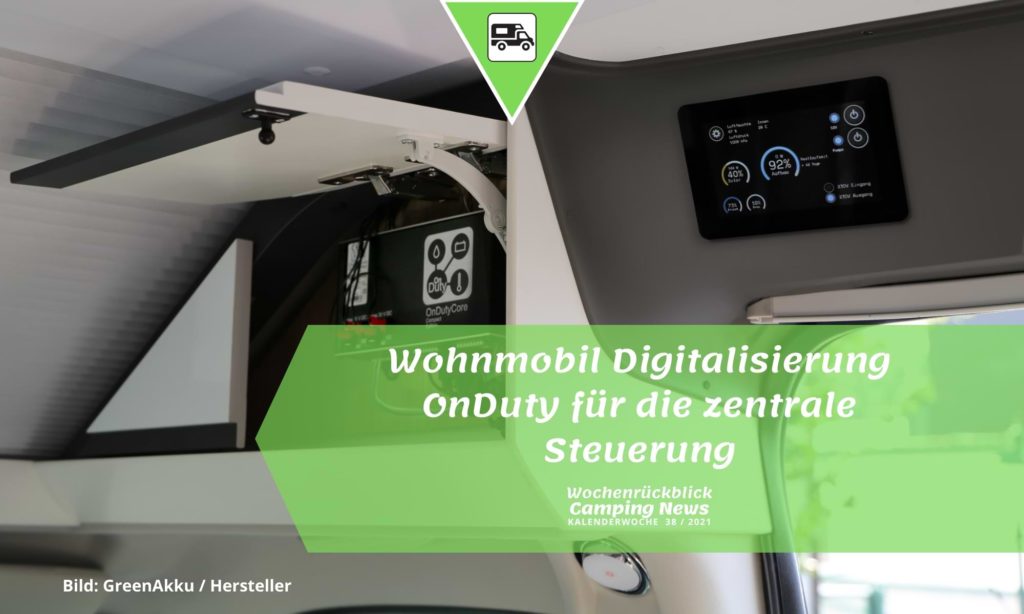 Wohnmobil Digitalisierung - OnDuty für die zentrale Steuerung